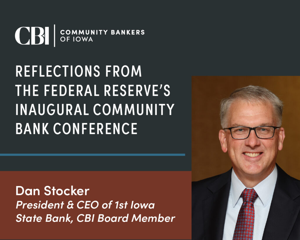 Community Bankers of Iowa | Reflections from the Federal Reserve’s ...